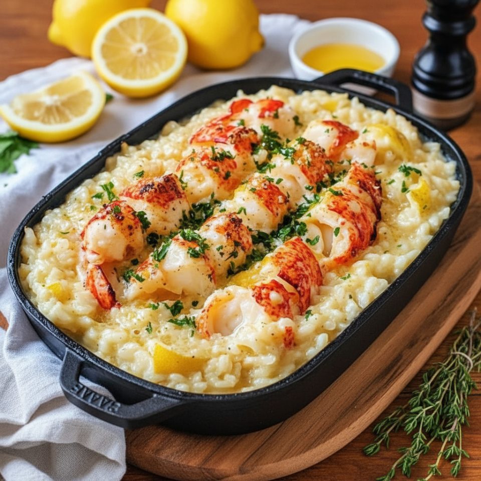Lemon Butter Lobster Risotto - Easy and Healthy Recipes