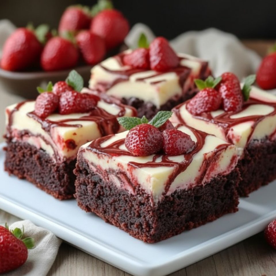 Fudgy Red Velvet Brownies - Easy and Healthy Recipes