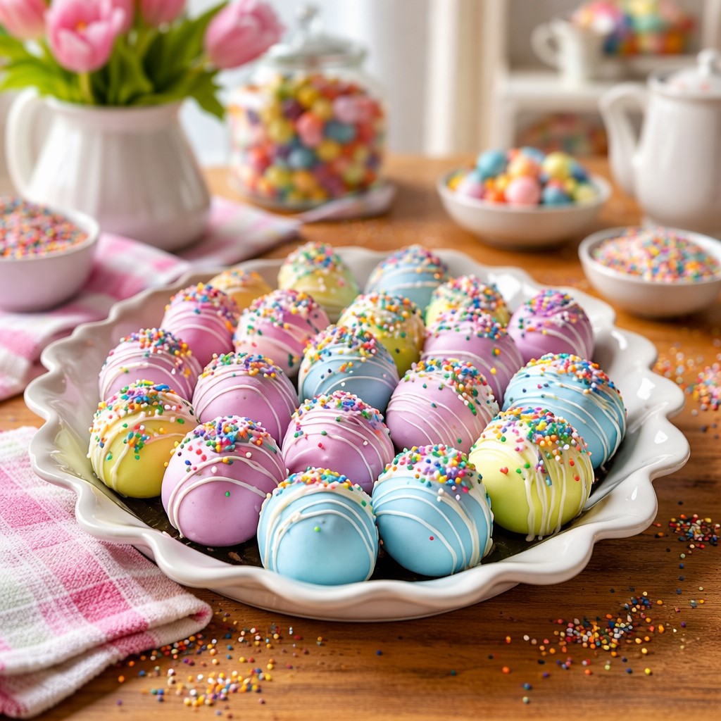 Creamy Easter Egg Oreo Balls - Easy and Healthy Recipes
