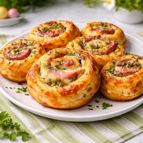 Savory Easter Ham And Cheddar Pinwheels - Easy and Healthy Recipes