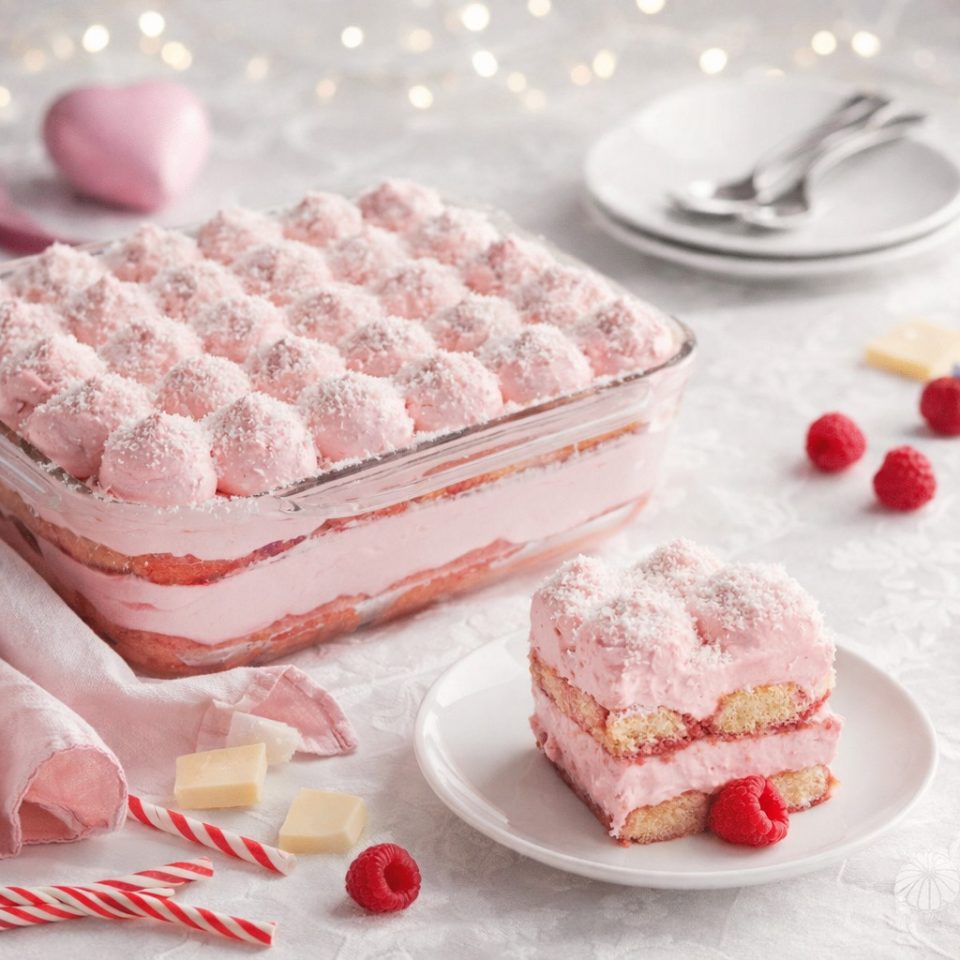 Creamy White Chocolate Raspberry Tiramisu - Easy and Healthy Recipes