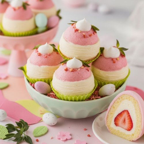 Festive Strawberry Shortcake Easter Egg Bombs - Easy and Healthy Recipes