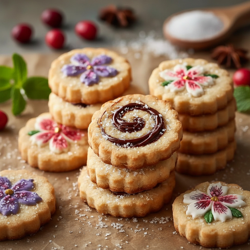 Delicate Flower Shortbread Cookies - Easy and Healthy Recipes