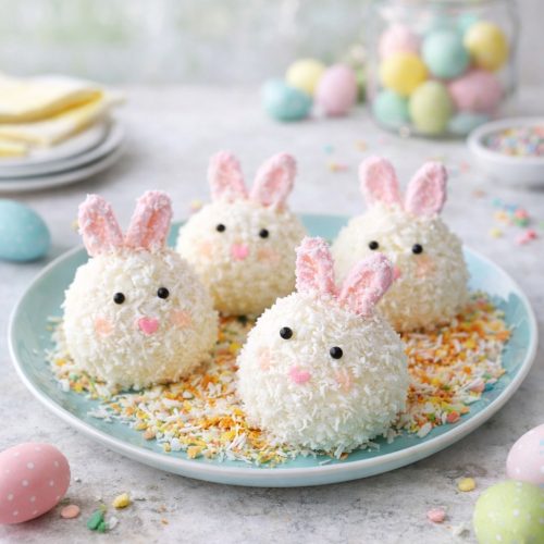 Sweet Easter Bunny Coconut Trails - Easy and Healthy Recipes