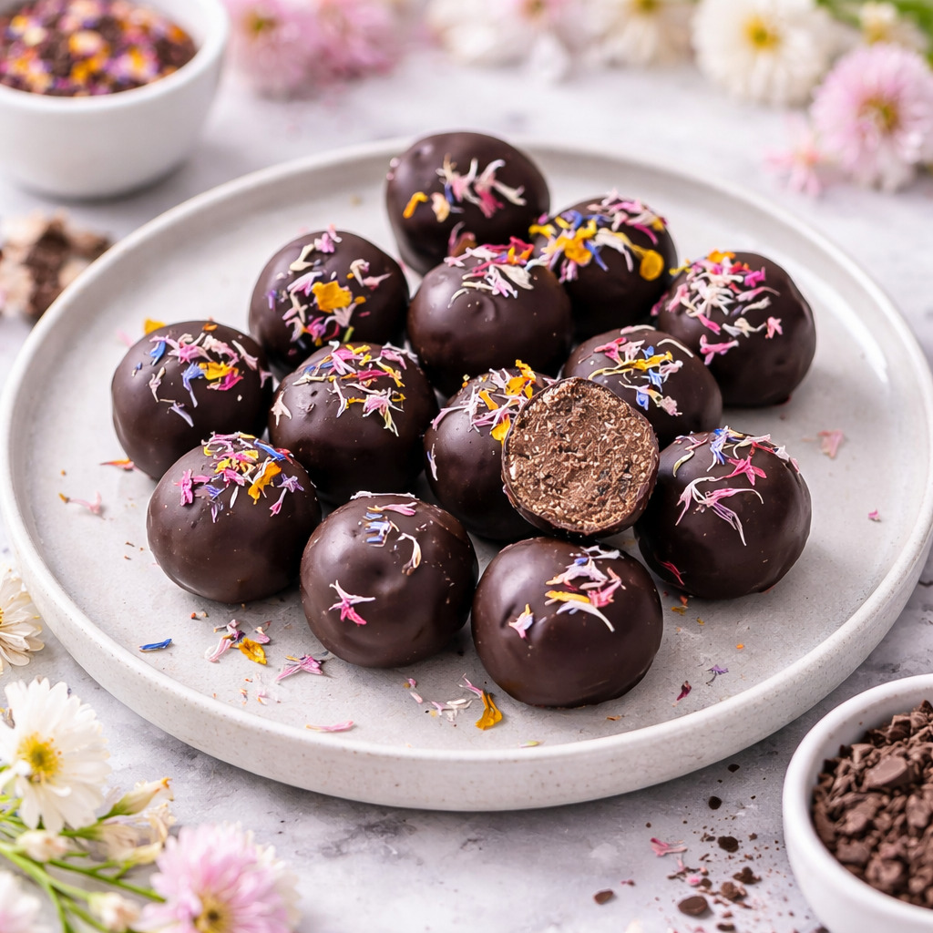 Rich Chocolate Rum And Coconut Balls - Easy and Healthy Recipes