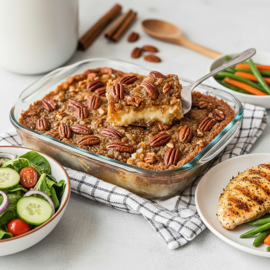 Gooey Pecan Pie Dump Cake - Easy and Healthy Recipes