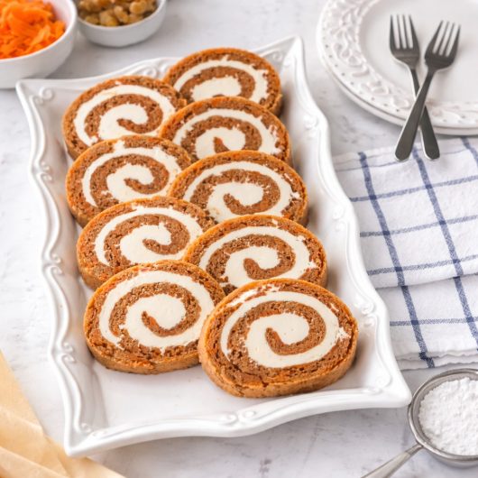 Classic Carrot Cake Roll - Easy and Healthy Recipes