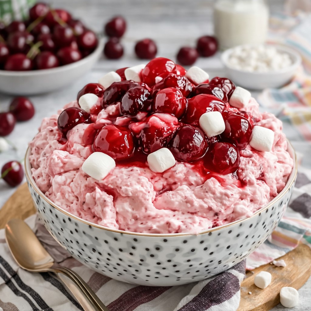 Cherry Cheesecake Fluff - Easy and Healthy Recipes