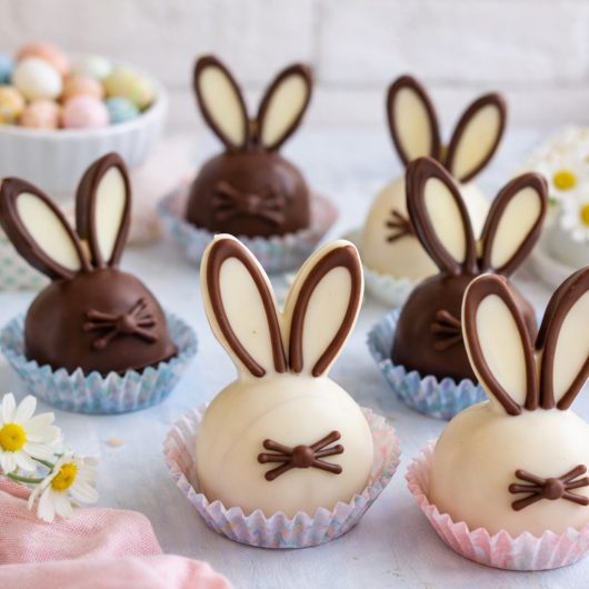 Bunny-Shaped Chocolate Truffles - Easy and Healthy Recipes
