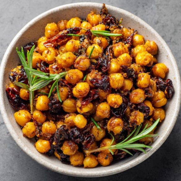 Savory and Crispy Roasted Chickpeas Recipe - Easy and Healthy Recipes